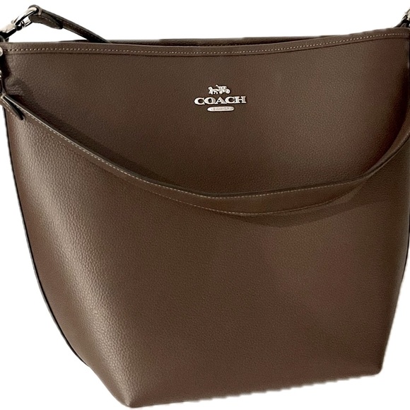 Coach | Bags | Coach Brown Twoway Grain Leather Bucket Bagnew | Poshmark